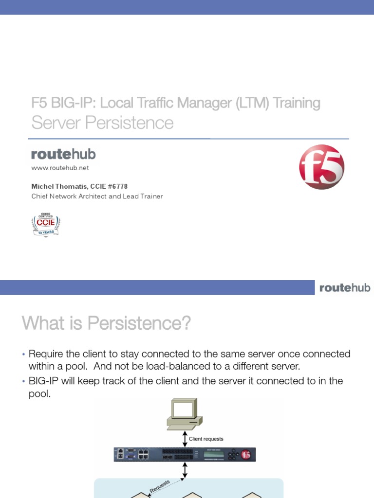 F5 BIG-IP LTM: Server Persistence Guide | PDF | Business