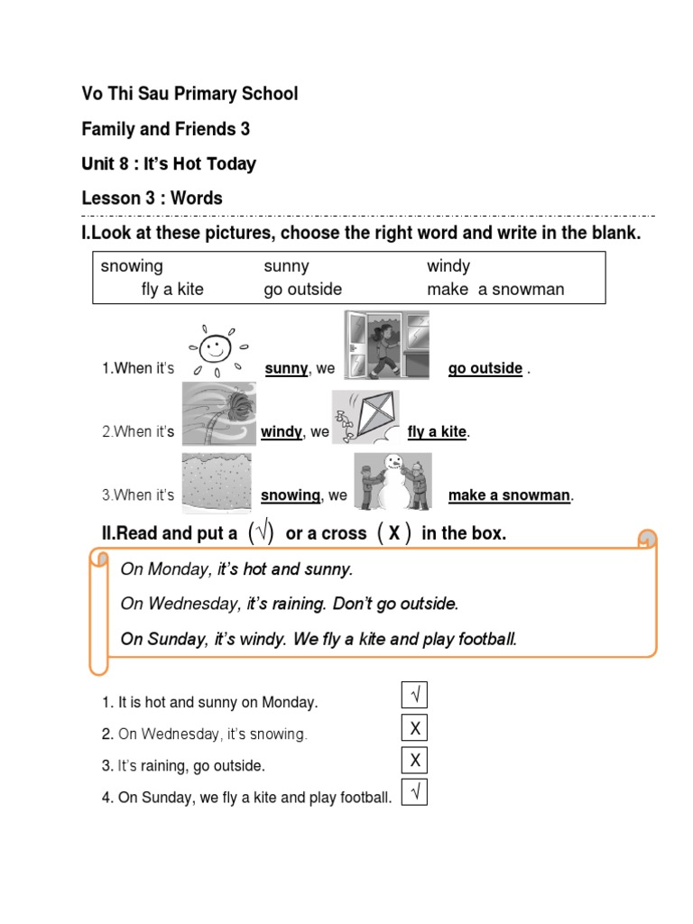 4-GRADE 3 Unit 8 Lesson 3 - KEY | PDF