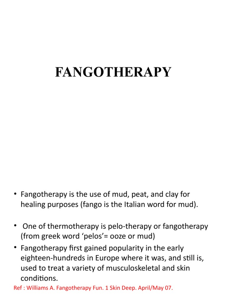 FANGOTHERAPY | PDF