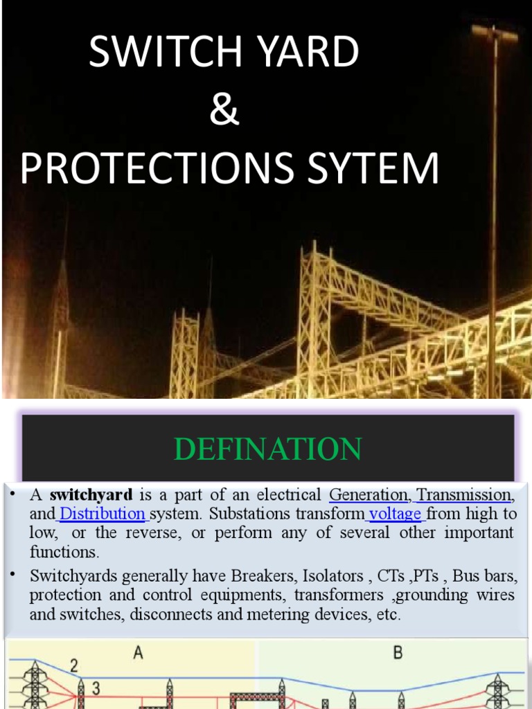 Switchyard Protection System Overview | PDF | Electrical Substation ...