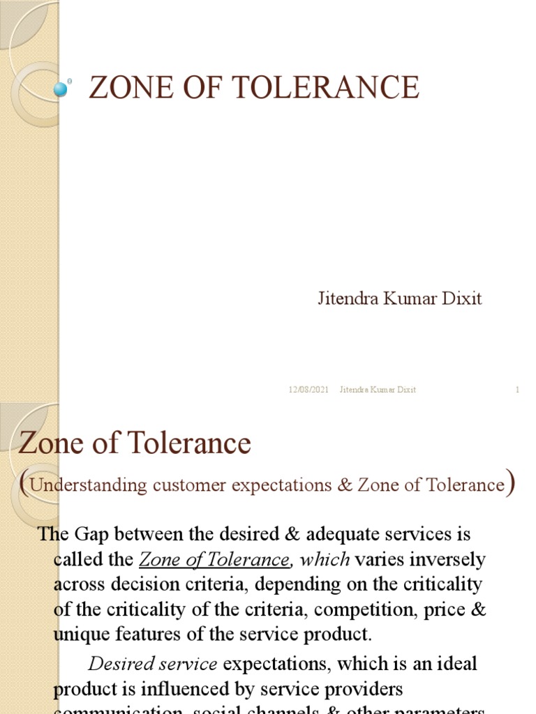 Zone of Tolerance | PDF | Communication | Cognition
