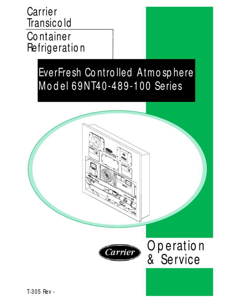 Everfresh Controlled Atmosphere Model 69Nt40-489-100 Series: Operation ...