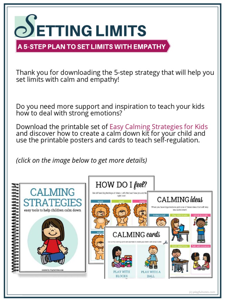 The 5 Step Strategy To Set Limits With Empathy Playful Notes | PDF ...