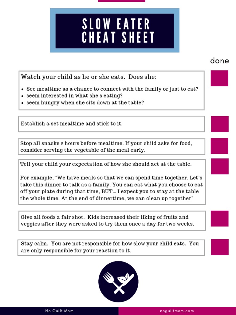 A Guide to Slow Eating: Tips for Encouraging Healthy Mealtime Habits in ...