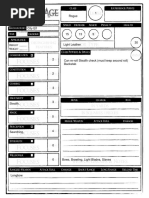 HeroQuest - Character Sheet 3 | PDF
