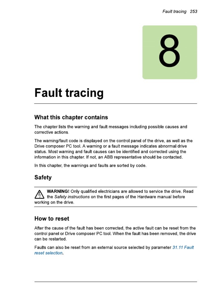 ACS880 Fault List | PDF