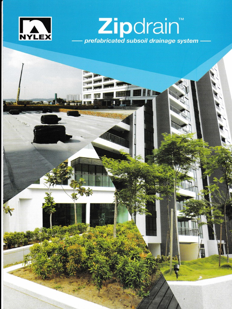 Zipdrain PDF | PDF | Chemical Engineering | Building Engineering