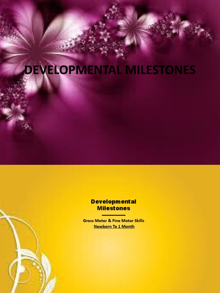 CBR - Milestones | PDF | Gesture | Perception