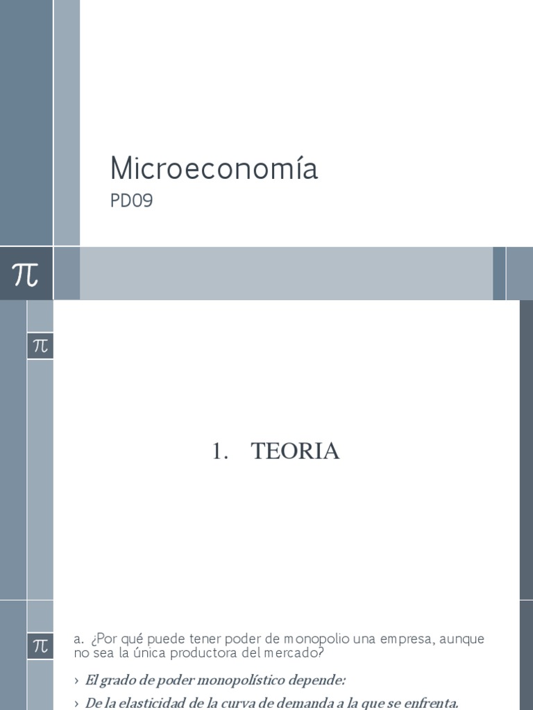 Microeconomía PD09 | PDF | Monopolio | Microeconomía