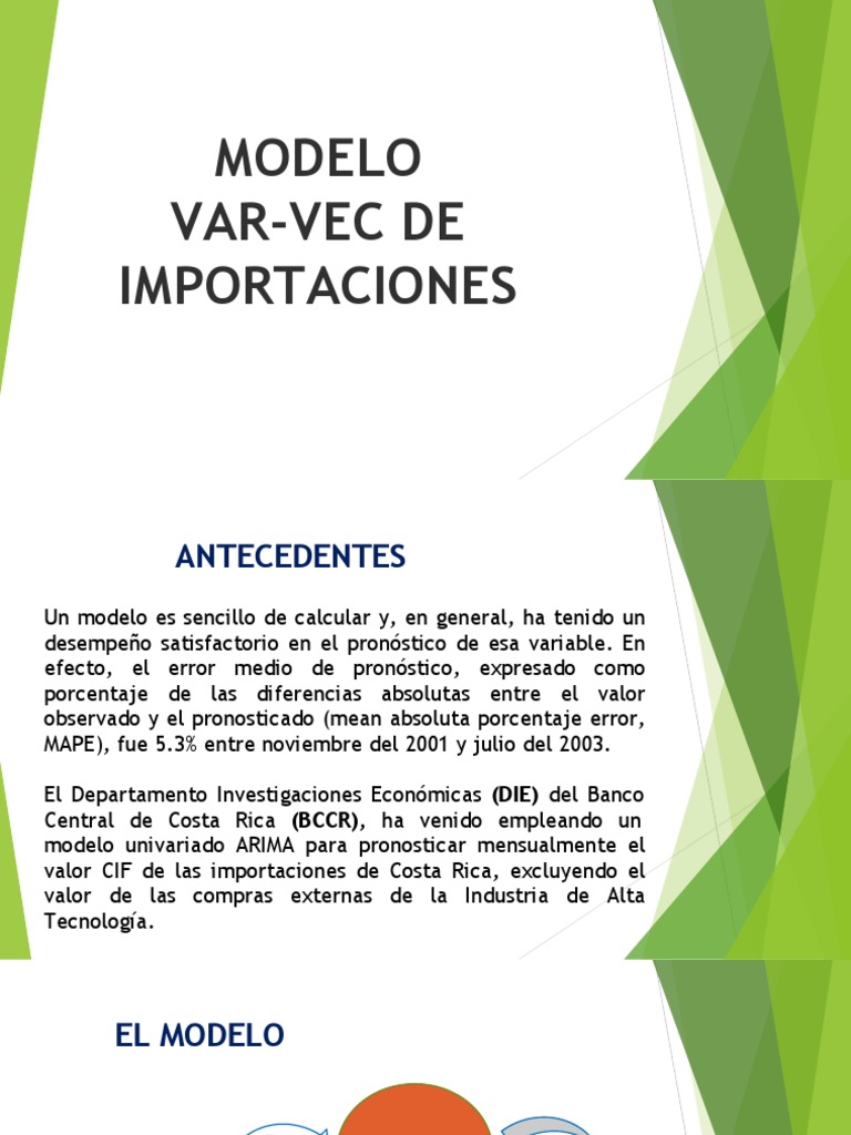 Modelo VAR - VEC | PDF | Importaciones | Tipo de cambio