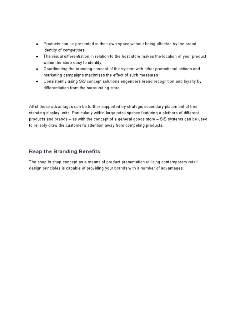 SIS Branding Benefits | PDF