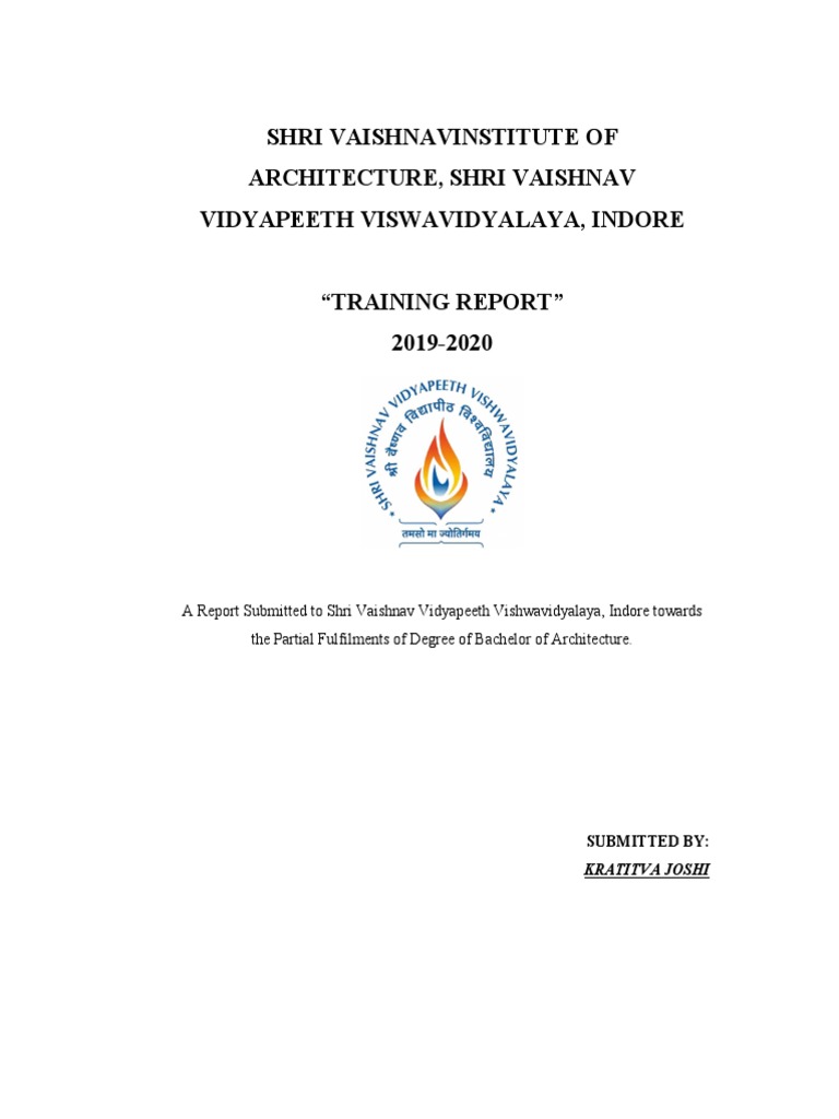 Shri Vaishnavinstitute of Architecture, Shri Vaishnav Vidyapeeth Viswavidyalaya, Indore | PDF ...