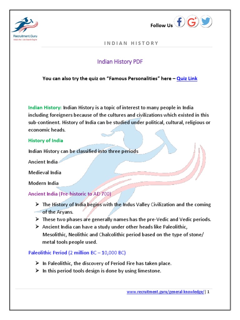 Indian History PDF | PDF | Asia | South Asia