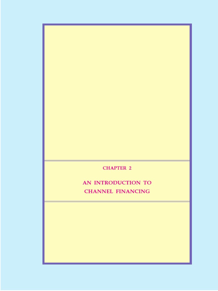 Channel Financing | PDF | Logistics | Factoring (Finance)