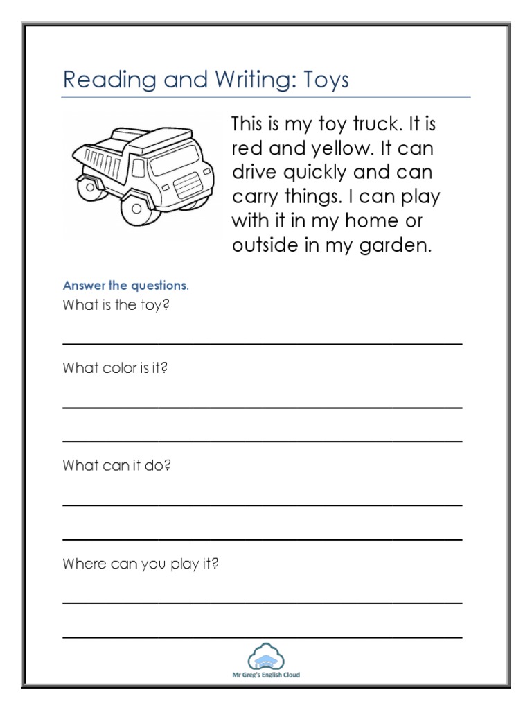 Reading and Writing Toys | PDF | Toys | Leisure
