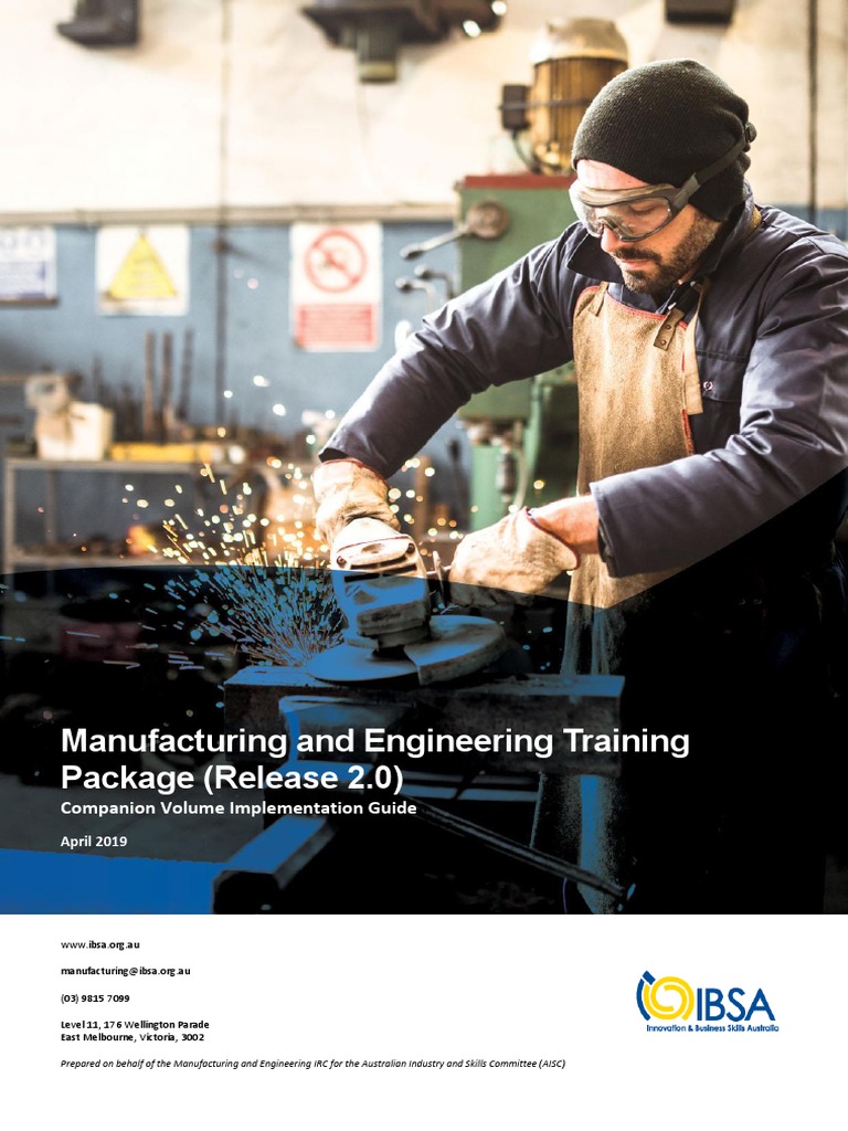 Manufacturing Training Package Guide | PDF | Electrician | Welding