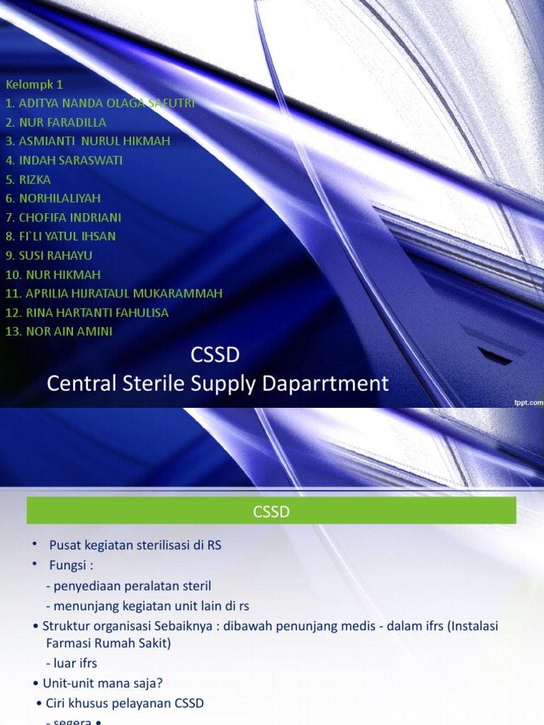 CSSD Di Rumah Sakit | PDF | Kesehatan Holistik