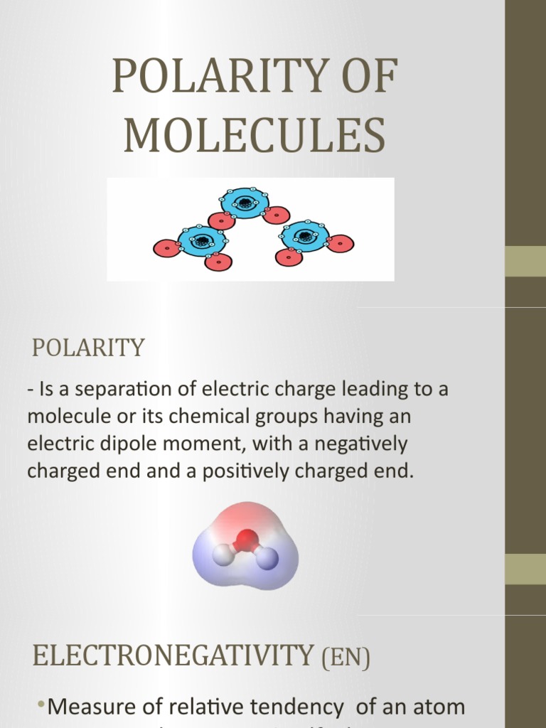Understanding Molecular Polarity | PDF | Chemical Polarity | Chemical Bond