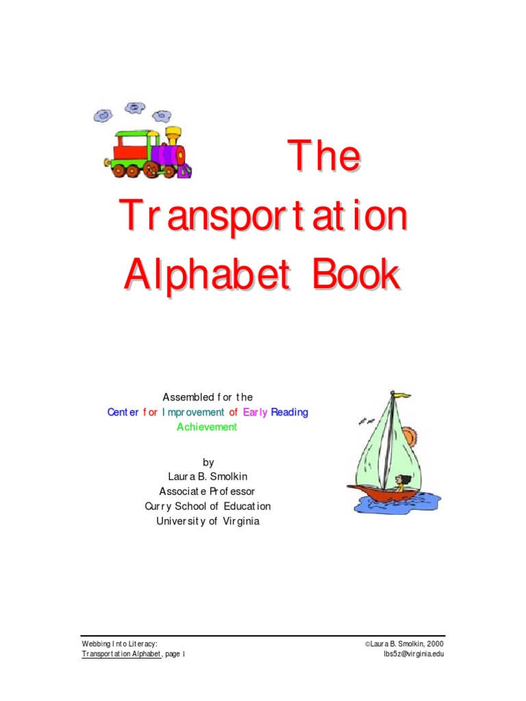 Transportation Alphabet Resource | PDF