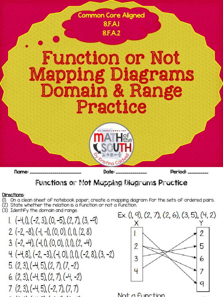 Function or Not Mapping Diagram | PDF