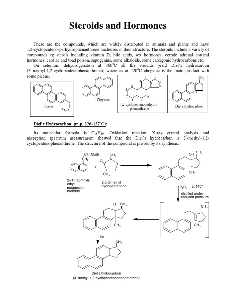 Steroids and Hormones-4 | PDF | Steroid | Ketone