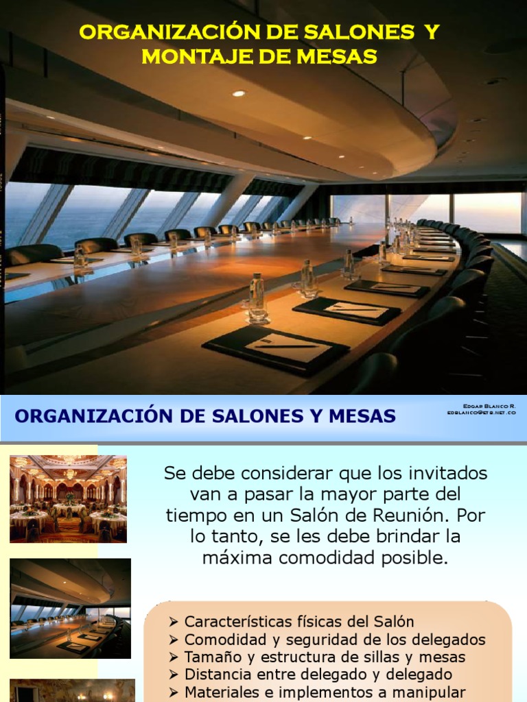 Organizacion de Salones y Mesas | PDF | Arte