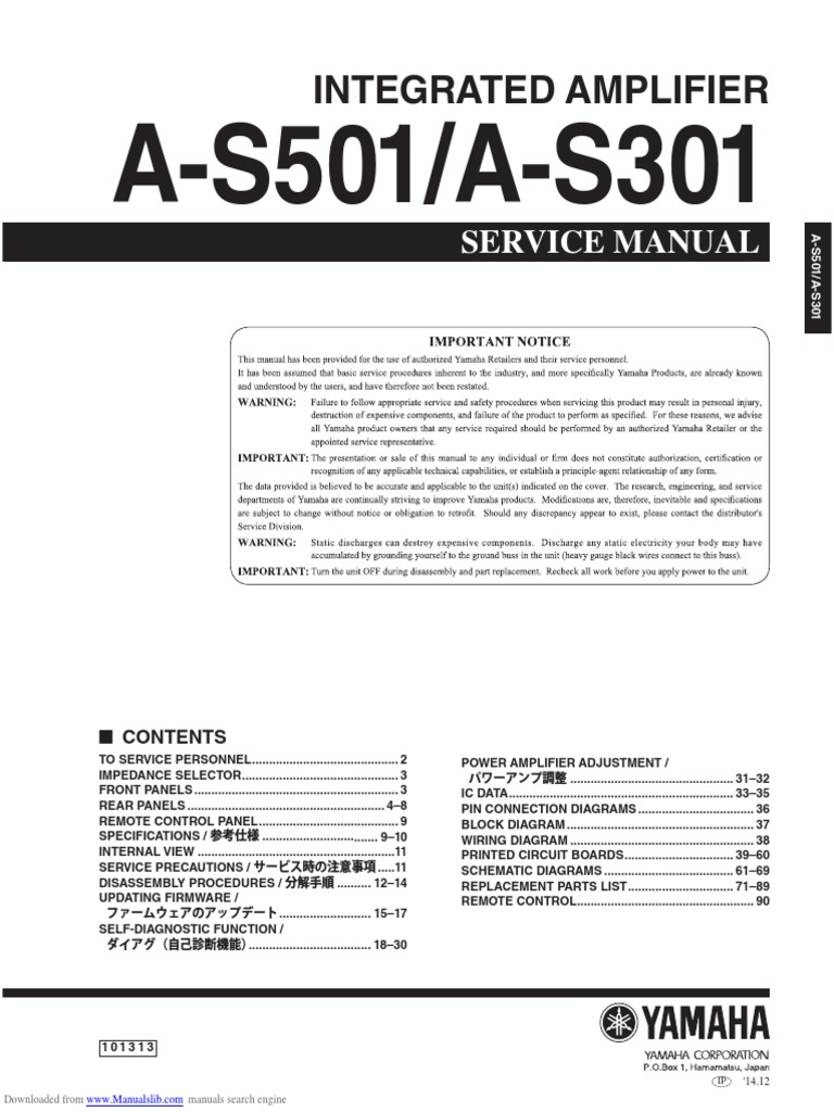 As501 Yahama | PDF | Solder | Tin