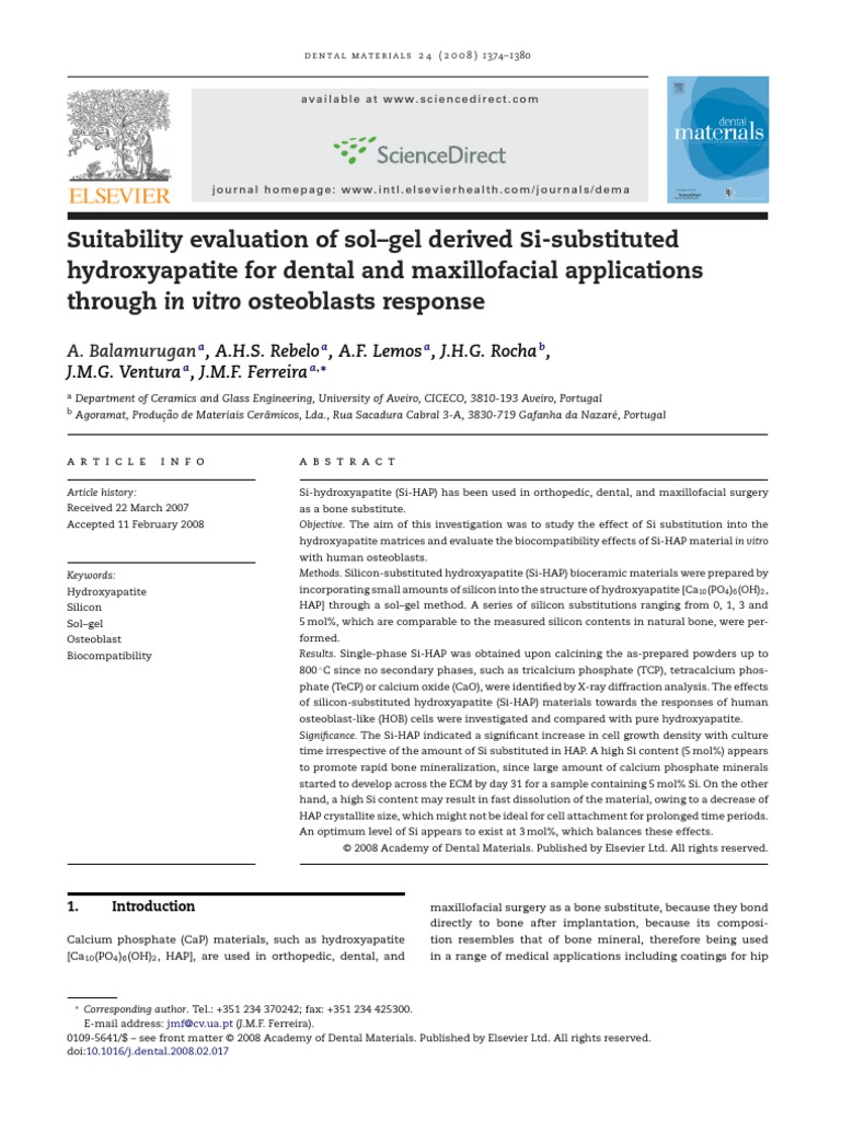 1 s2.0 S0109564108000638 Main | PDF | Cell Nucleus | Silicon