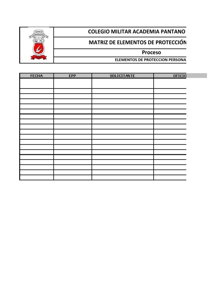 Formato Solicitud de Epp | PDF