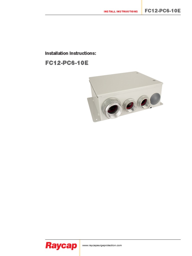 FC12 PC6 10E (320 0646) Outdoor Installation | PDF | Electrical ...