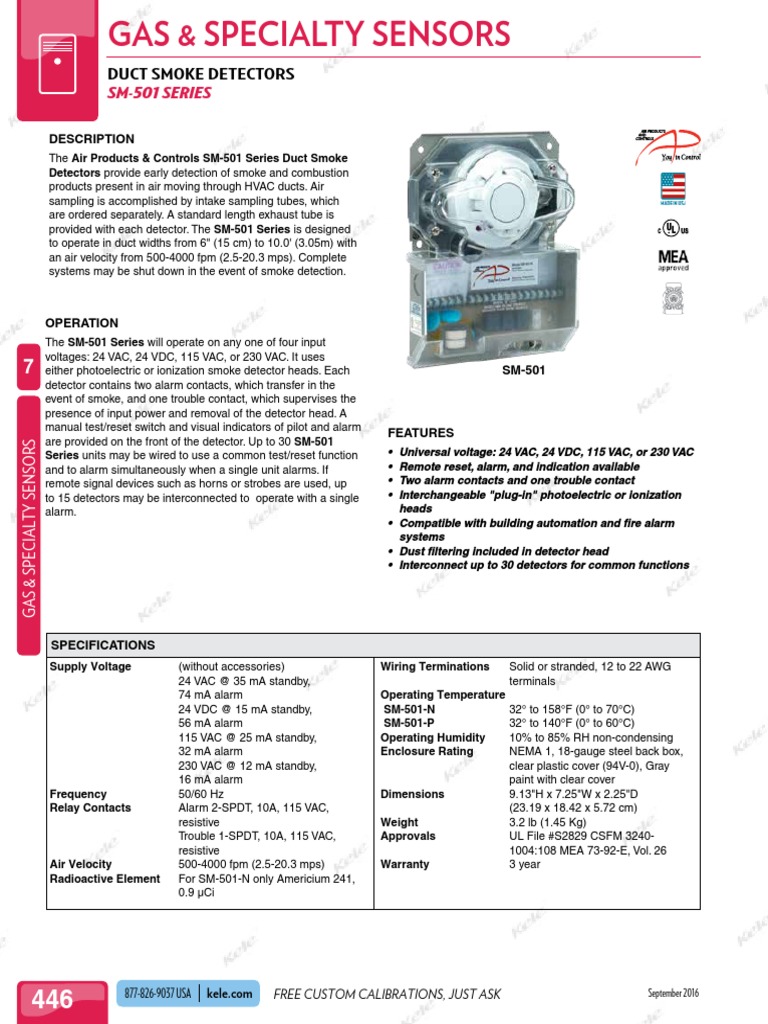 SM-501 Series Catalog Page | PDF | Manufactured Goods | Equipment