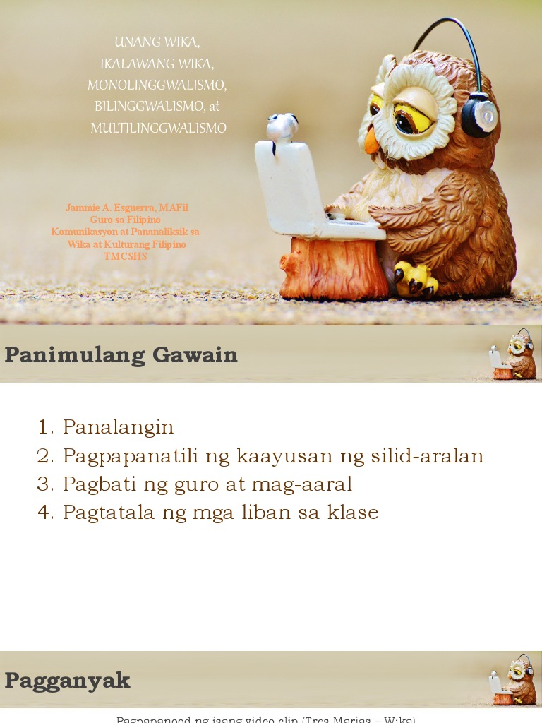 DLP - Monolinggwalismo | PDF