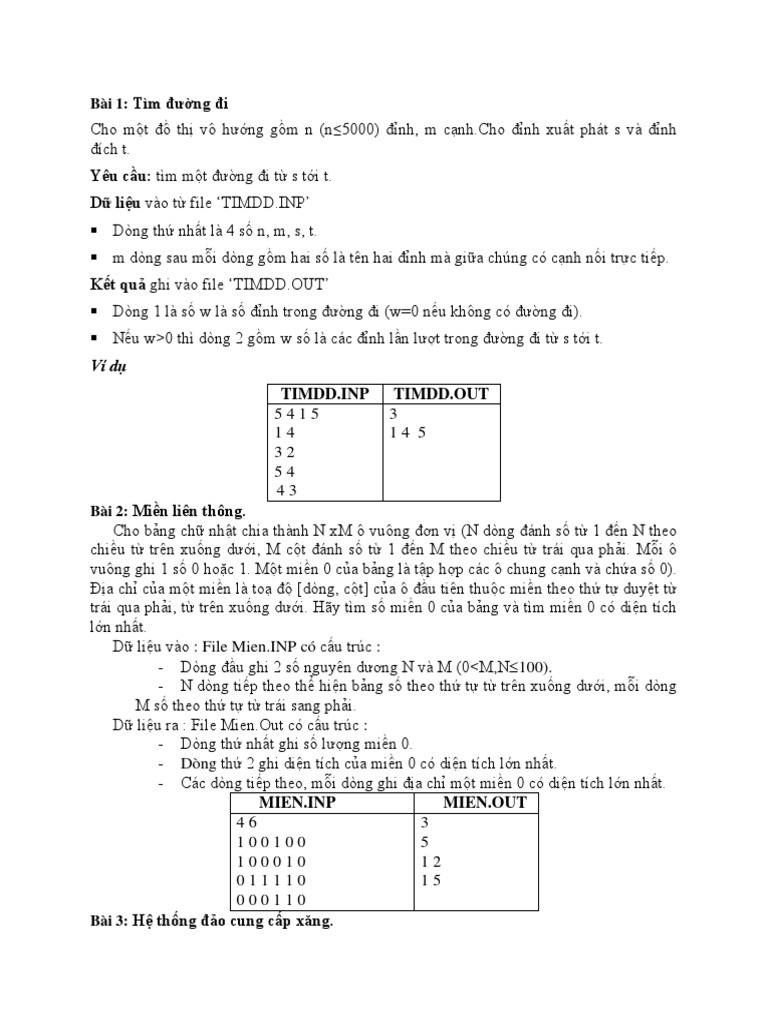 BaiTapDoThi BFS DFS Tuan1 | PDF
