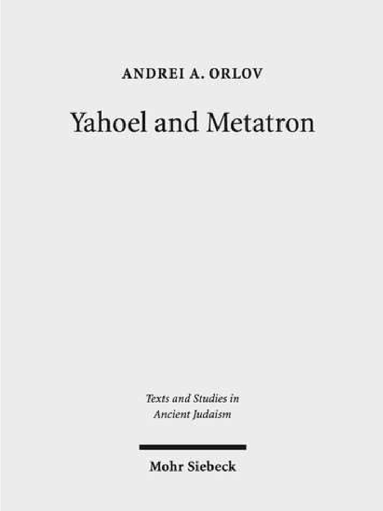 Jewish Mysticism: Metatron's Role | PDF | Angel | Religious Belief And ...