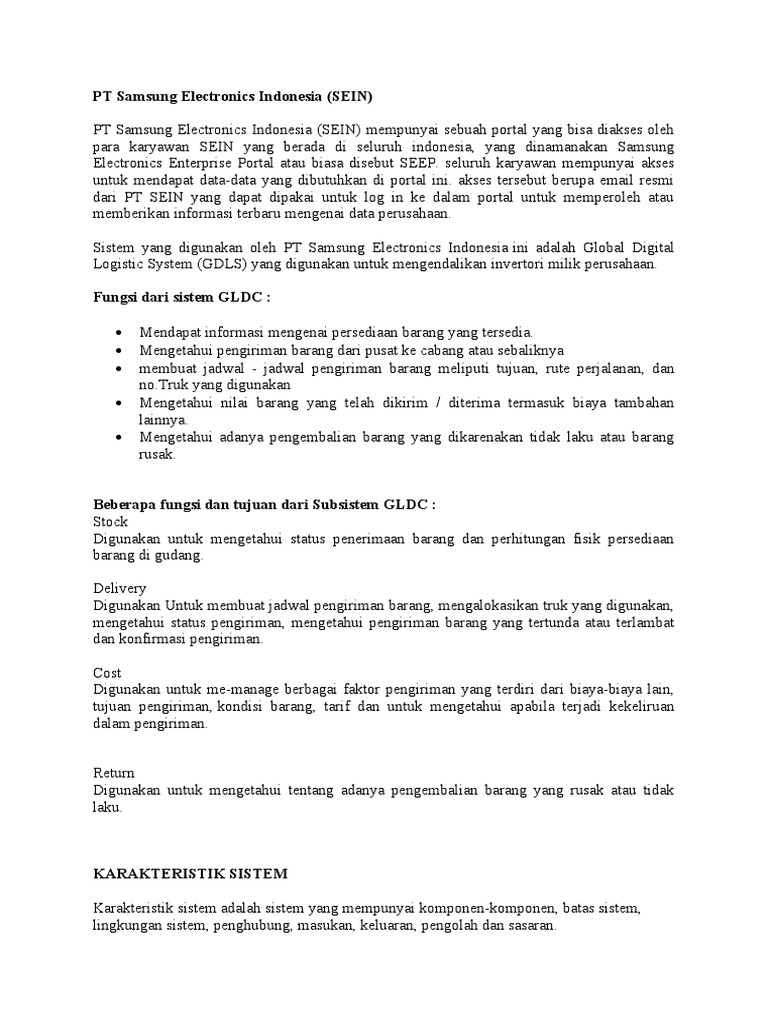 PT Samsung Electronics Indonesia | PDF