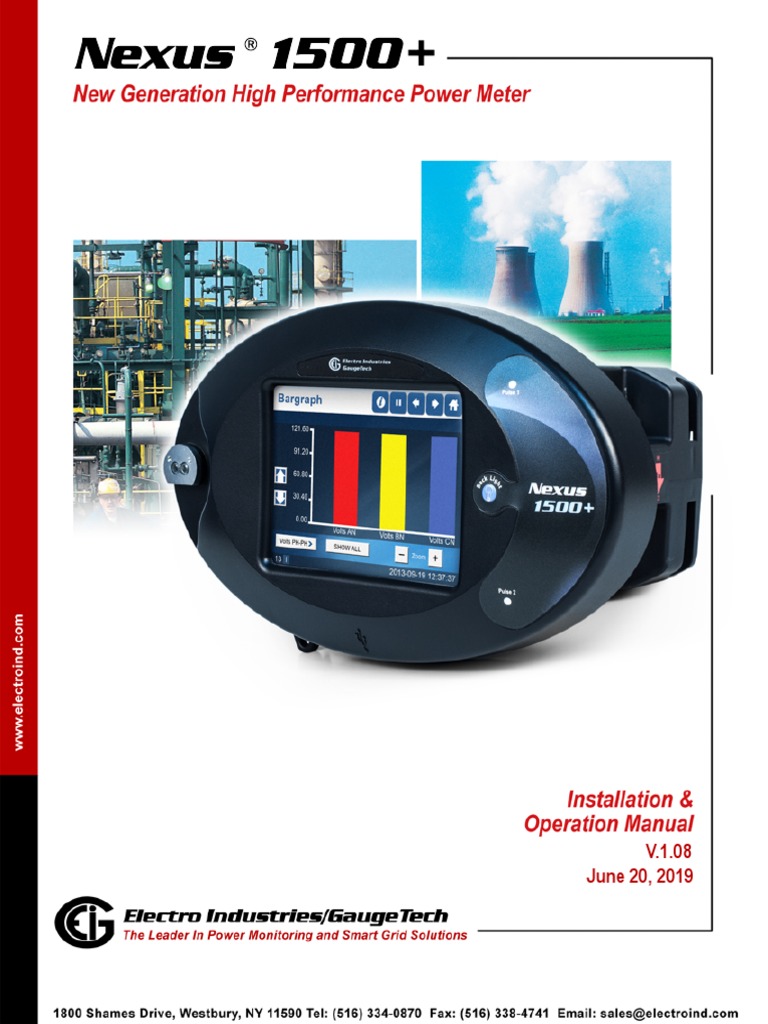 Nexus 1500+ Power Quality Meter User Manual - E154713 | PDF ...