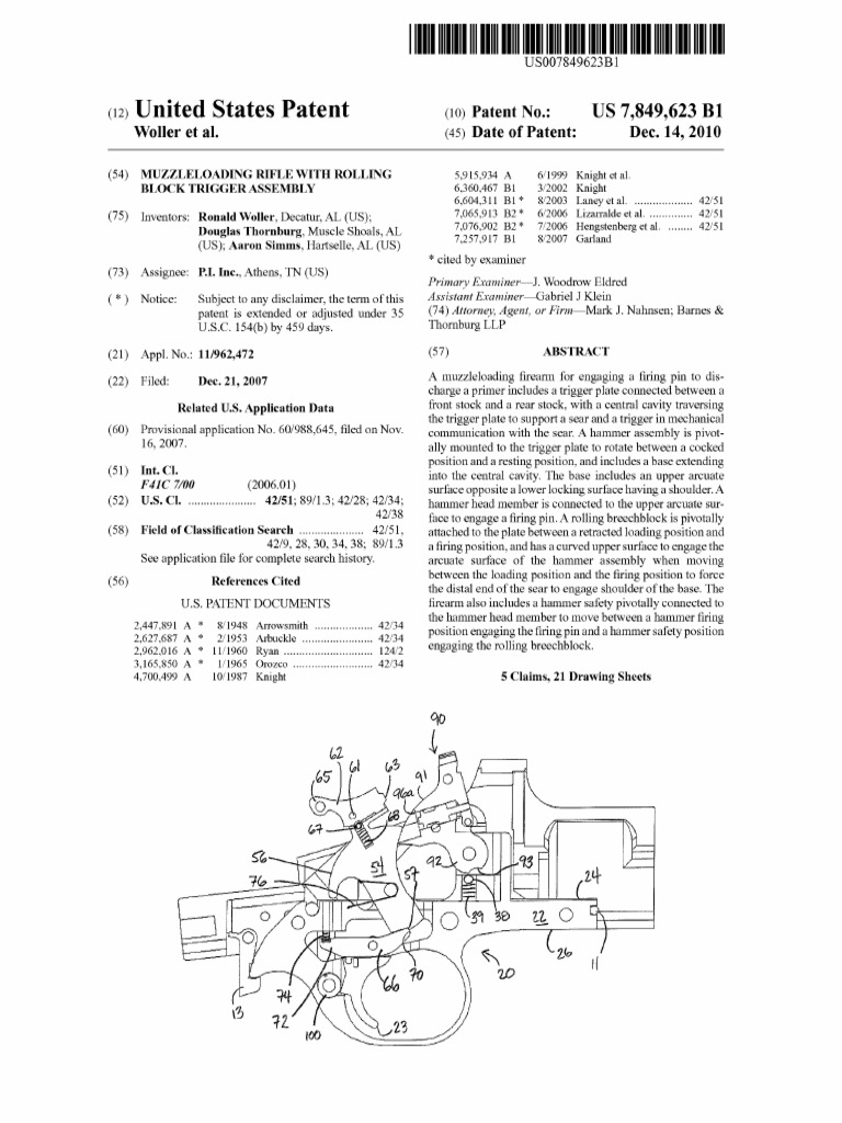 Muzzleloading Rifle with Rolling Block Trigger | PDF | Trigger ...