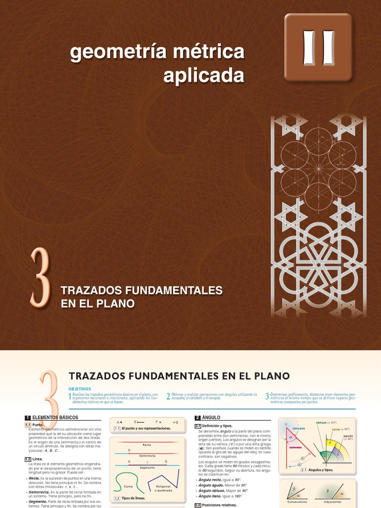 TEMA3 - Trazados Fundamentales en El Plano PDF | PDF | Línea (geometría) | Perpendicular