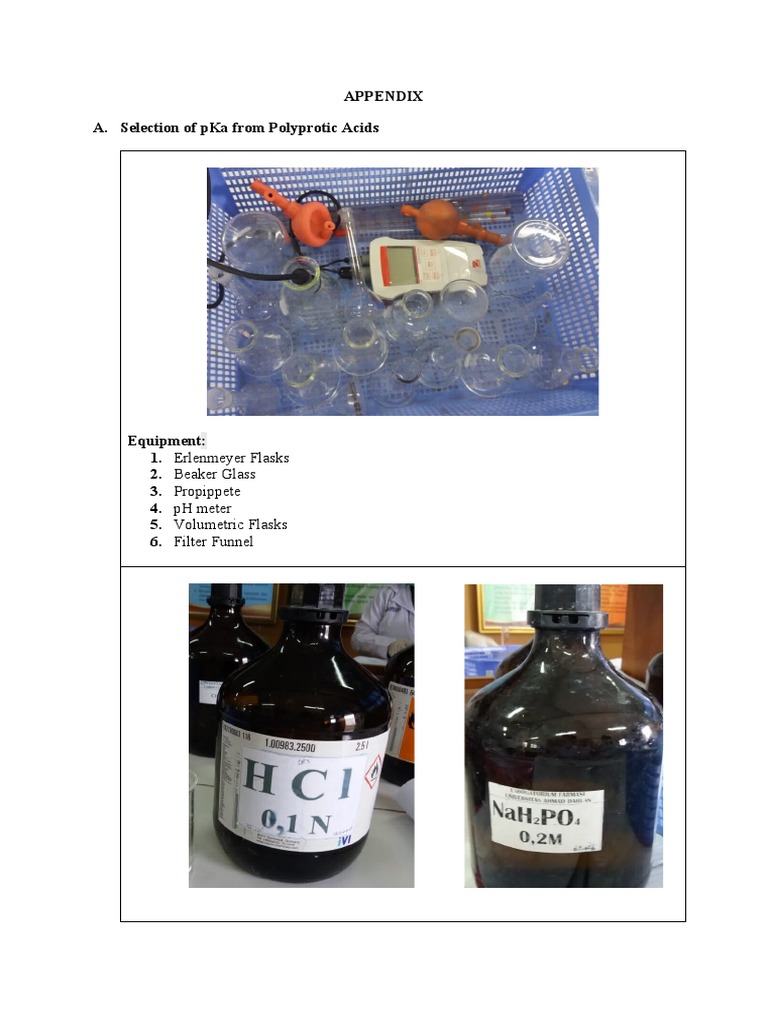 Appendix A. Selection of Pka From Polyprotic Acids | PDF