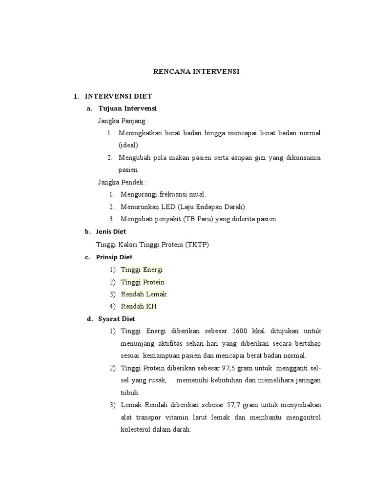 Rencana Intervensi Dan Monev TBC | PDF