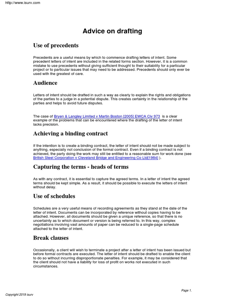 Advice On Drafting: Use of Precedents | PDF | Precedent | Civil Law ...