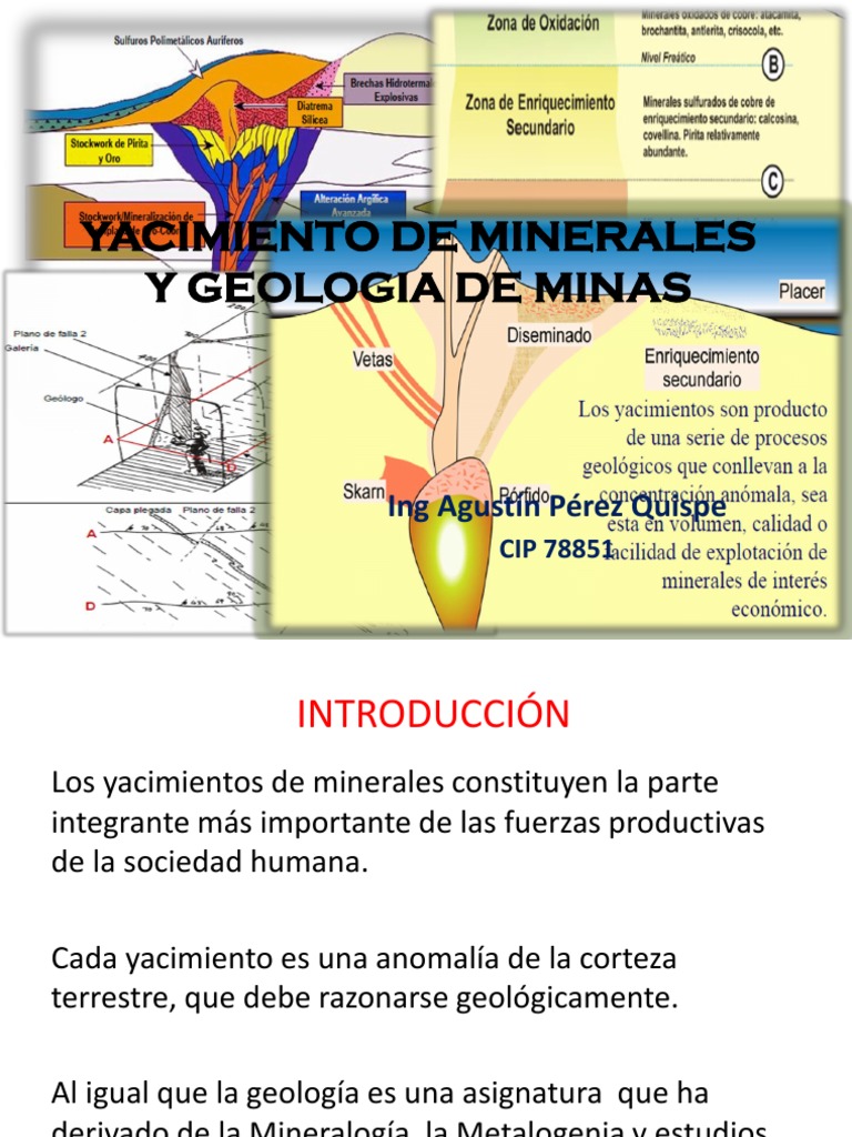 Geología y Clasificación de Yacimientos Minerales | PDF | Minerales | Magma