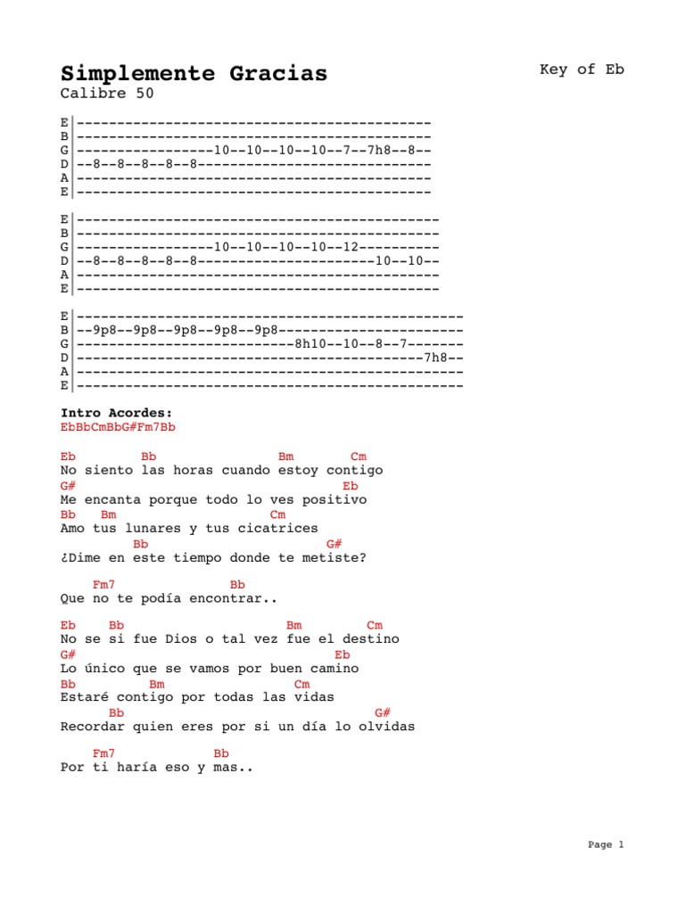 Simplemente Gracias PDF | PDF