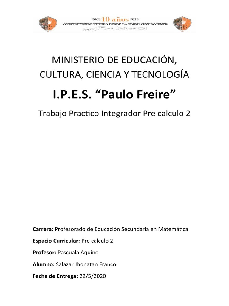 Ejercicios Resueltos de Precálculo 2 | PDF