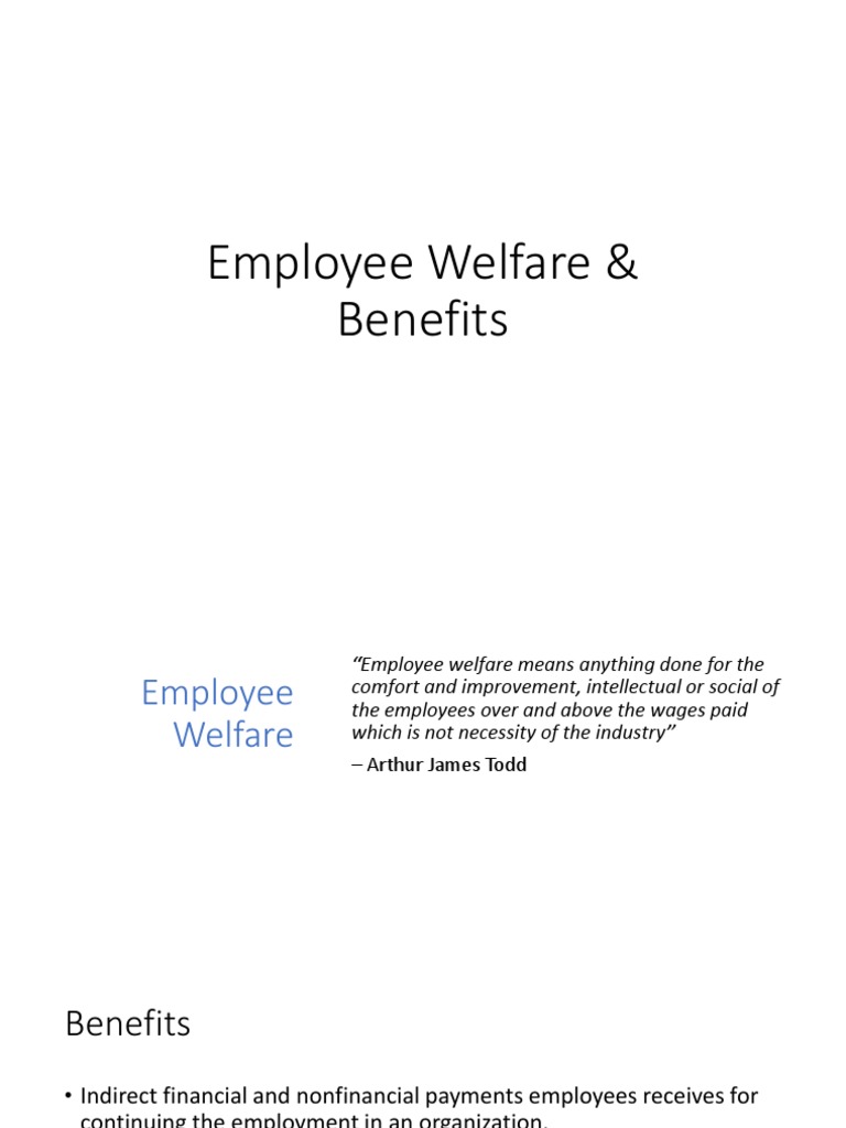 Employee Welfare and Benifits | PDF | Employee Benefits | Pension