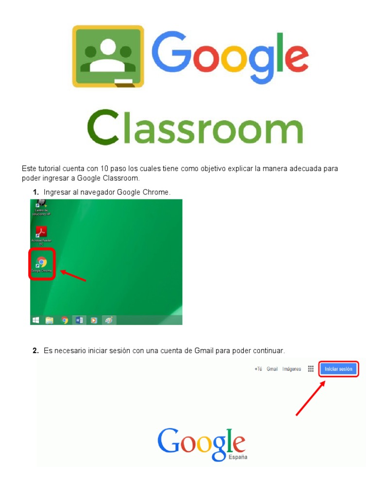 Tutorial Google Classroom | PDF