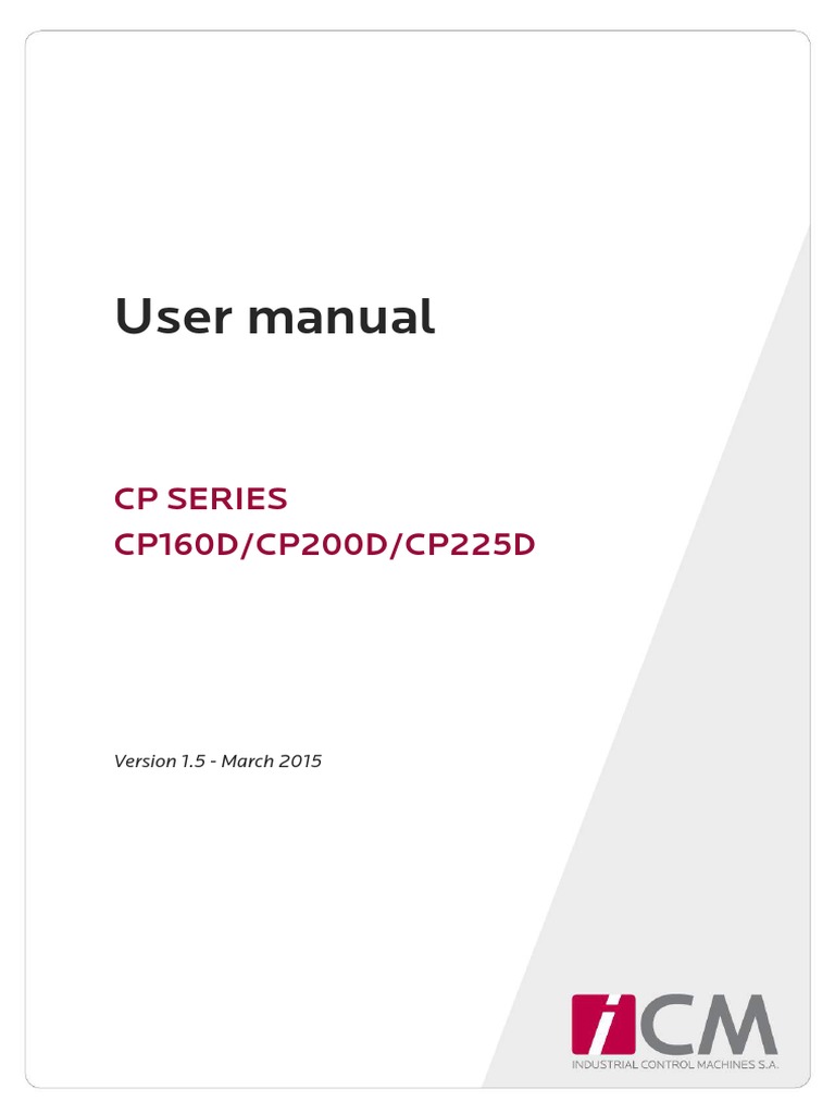 User Manual: CP Series CP160D/CP200D/CP225D | PDF | Electrical ...