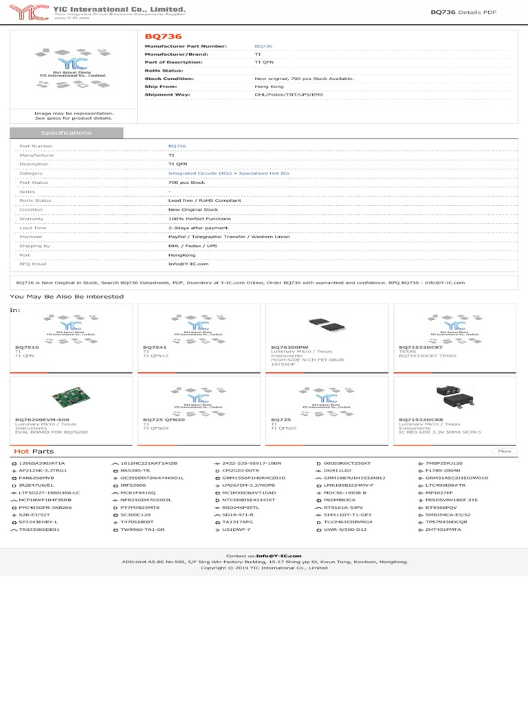 BQ736 | Electronics | Technology & Engineering