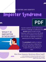 Imposter Syndrome | PDF | Psychology | Psychological Concepts