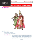 El Imperio de Los Incas para Segundo Grado de Primaria Compressed | PDF | Imperio Inca